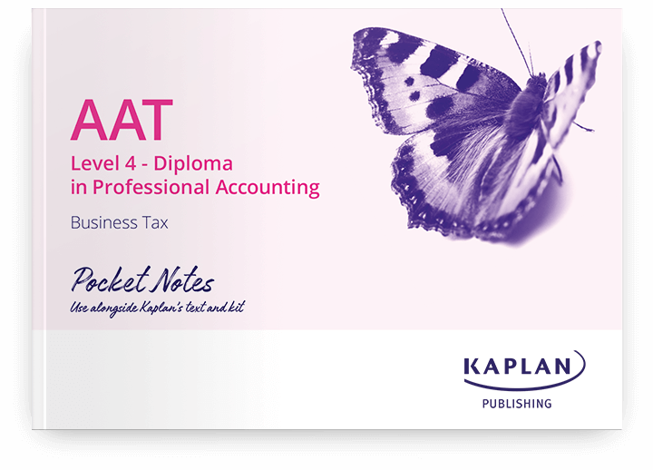 AAT Level 4 Business Tax BNTA Pocket Notes Kaplan Learning aat-level-4-business-tax-bnta-pocket-notes-kaplan-learning
